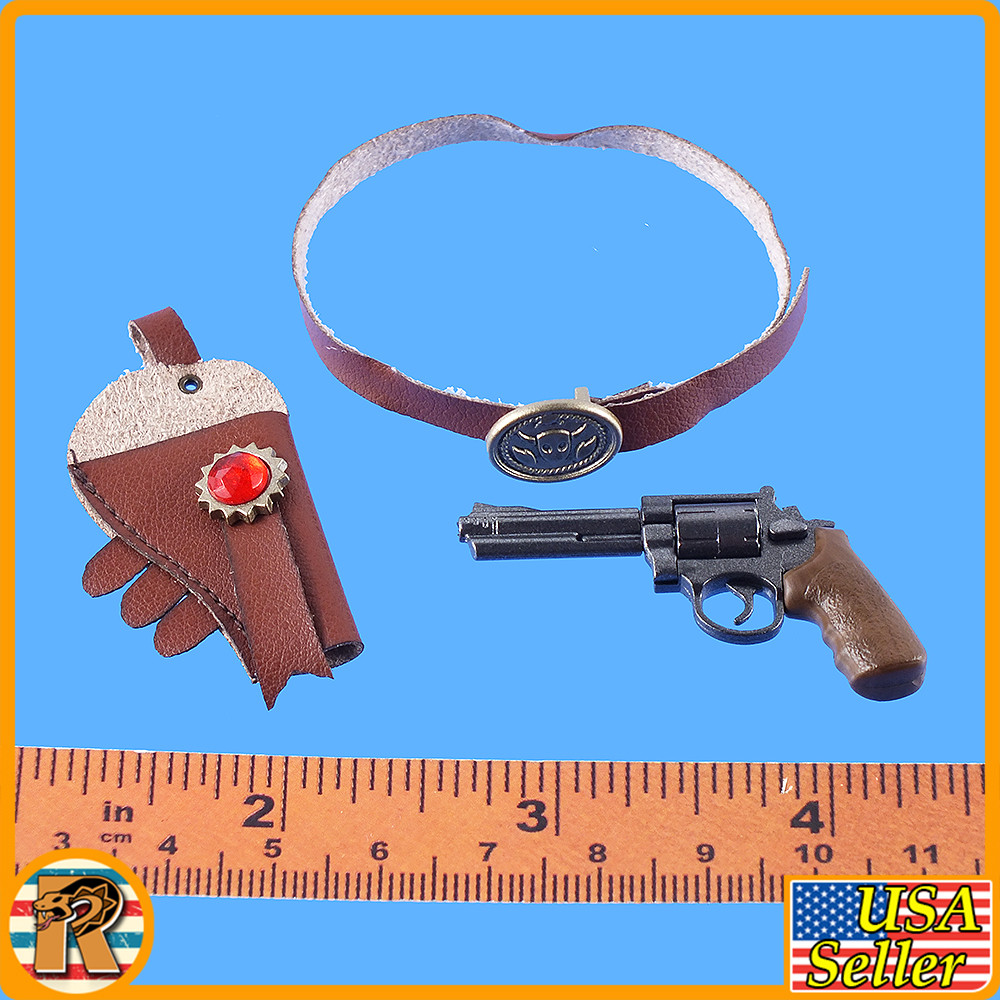 Happy Cowboy - Revolver & Belt Set - 1/6 Scale