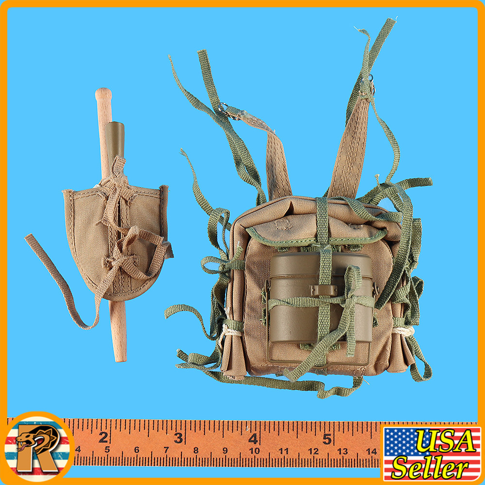 1943 Burma - Backpack & Shovel - 1/6 Scale