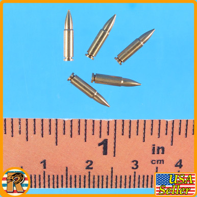 Professional Leon - Metal Rifle Bullets x5 - 1/6 Scale