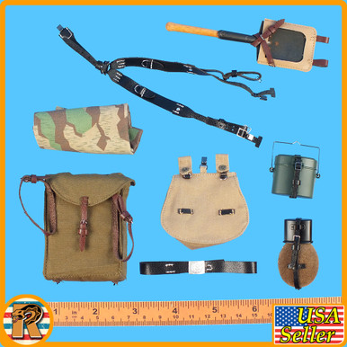 Panzergrenadier NCO - Full Belt & Backpack Set - 1/6 Scale