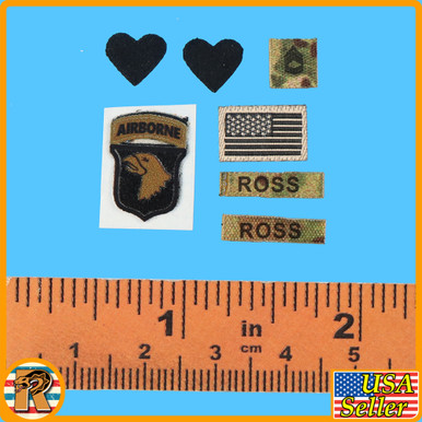 Air Assault 101st - Patches Set (Ross) - 1/6 Scale