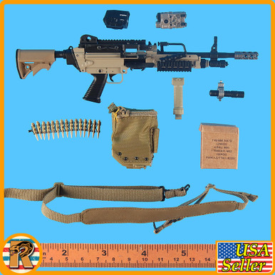PMC Weapon Specialist - SAW Compact LMG Set #2 - 1/6 Scale