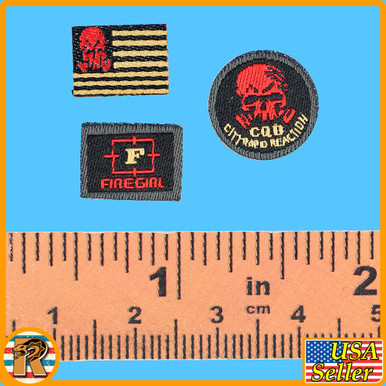 CQB Tactical Agent (Red) - Patches Set - 1/6 Scale