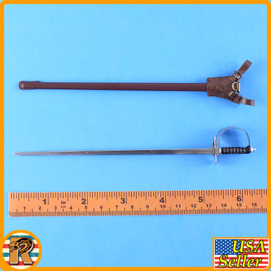 WWI British Colonel MacKenzie - Metal Sword & Sheath - 1/6 Scale
