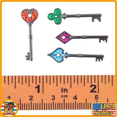 Classic Leon RE 2 - Keys Set x4 - 1/6 Scale