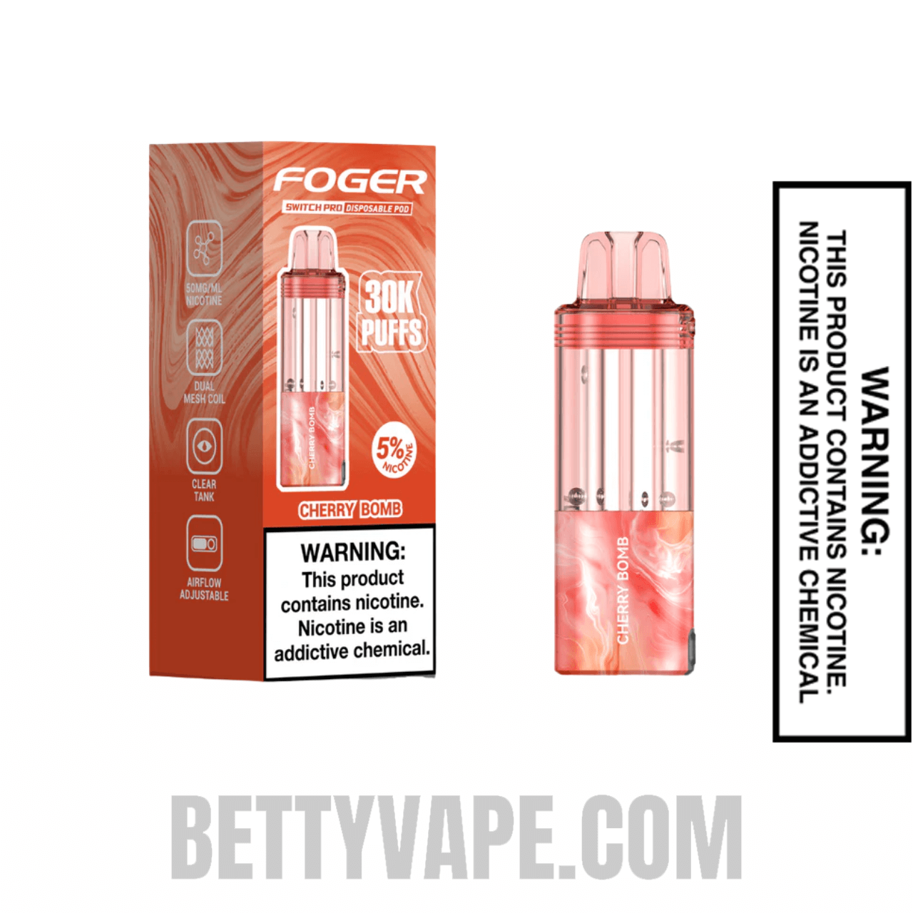 Cherry Bomb Foger Switch Pro 30K Disposable Pod | BettyVape