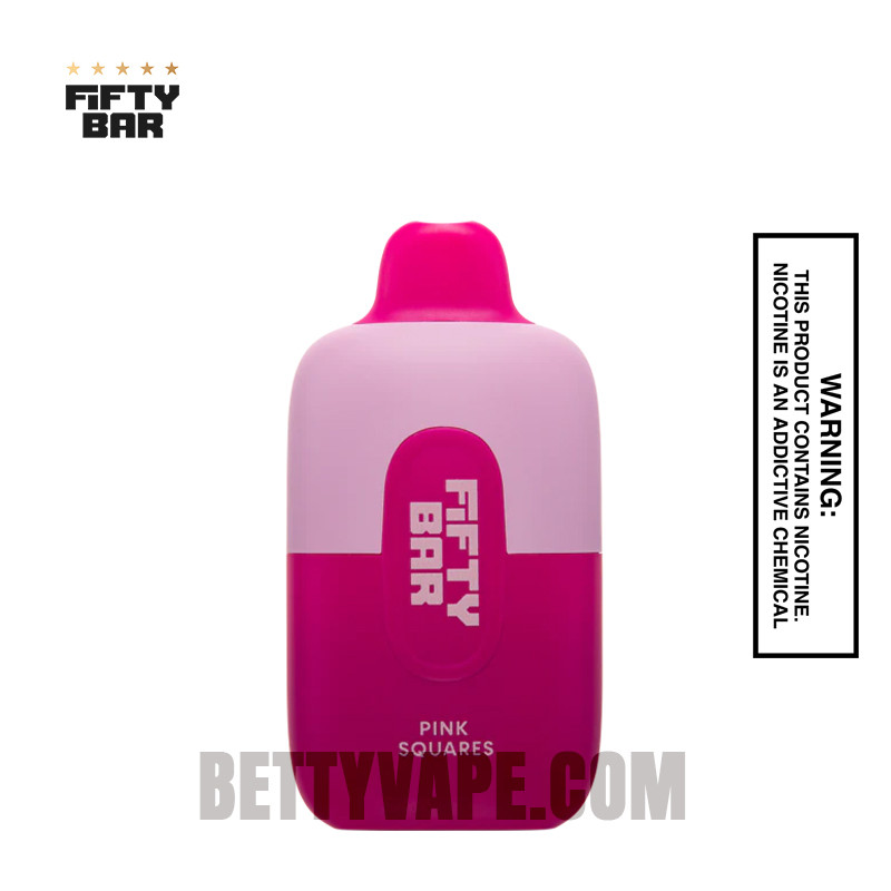 Pink Squares Fifty Bar Disposable Vape | Betty Vape