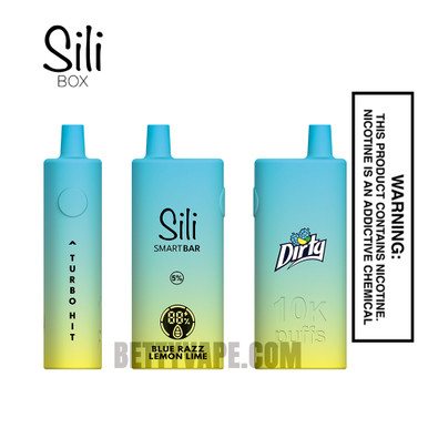 Dirty Blue Razz Lemon Lime Sili Smart Bar Vape - 10000 Puffs