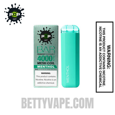 Menthol Pop HIT Bar 4000 Puffs Disposable Vape | Betty Vape