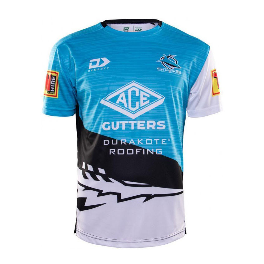 Cronulla Sharks Training Shirt - Men's - OzSportsDirect
