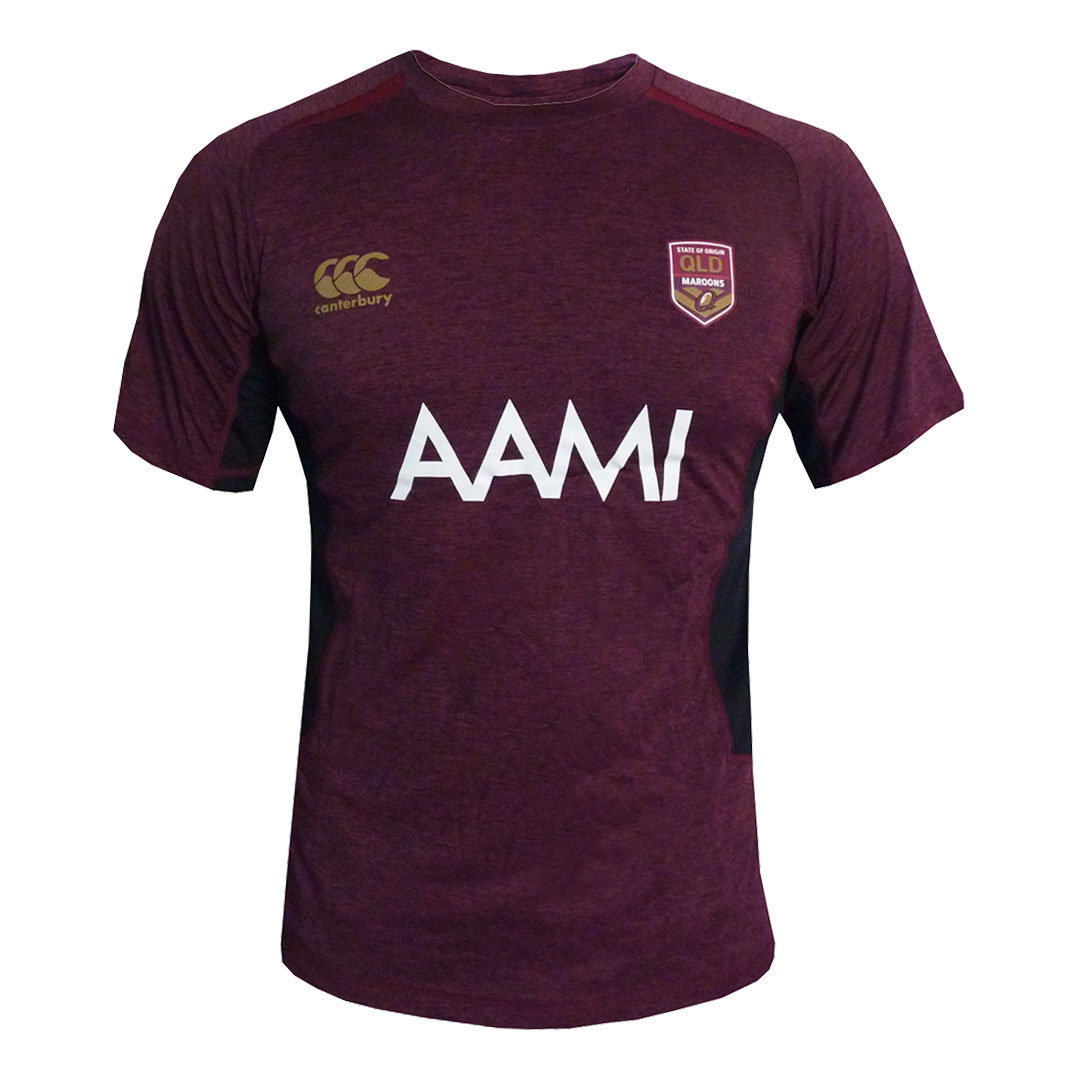 Queensland Maroons State of Origin Team Training Shirt - Kids ...