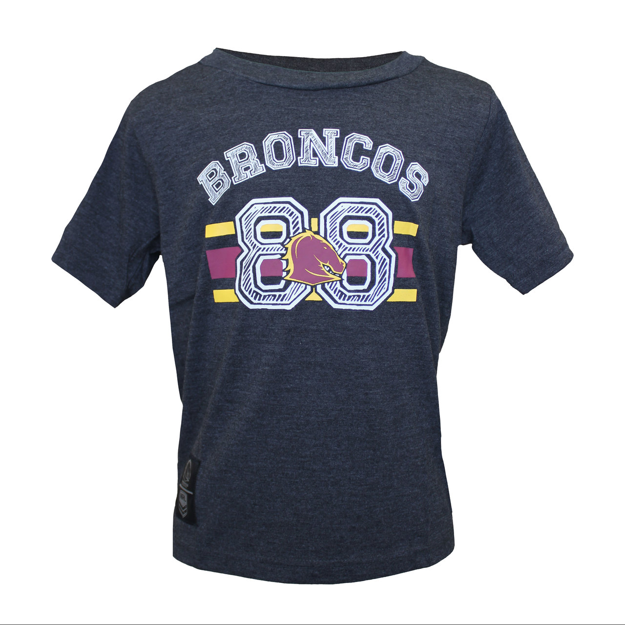 Brisbane Broncos Graphic Marle T-Shirt - Kids - OzSportsDirect