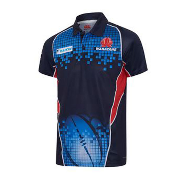 Nsw Waratahs Training Polo Shirt Mens Ozsportsdirect