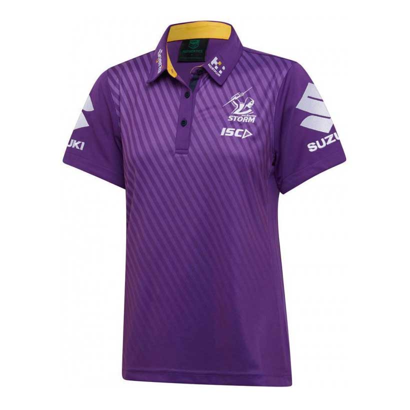 Melbourne Storm Media Polo Shirt Ladies Ozsportsdirect