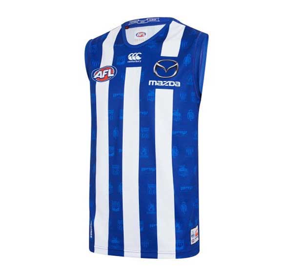 North Melbourne Kangaroos Replica Home Guernsey - Men's - OzSportsDirect