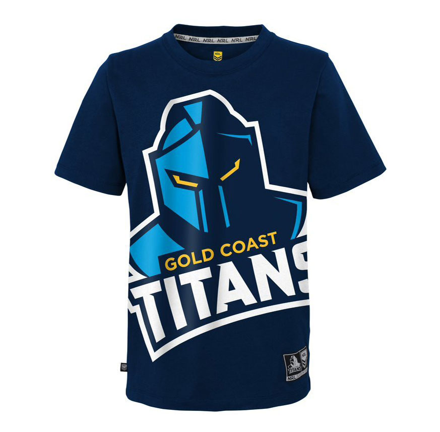 Gold Coast Titans Graphic Supporter T-Shirt - Men's | OzSportsDirect