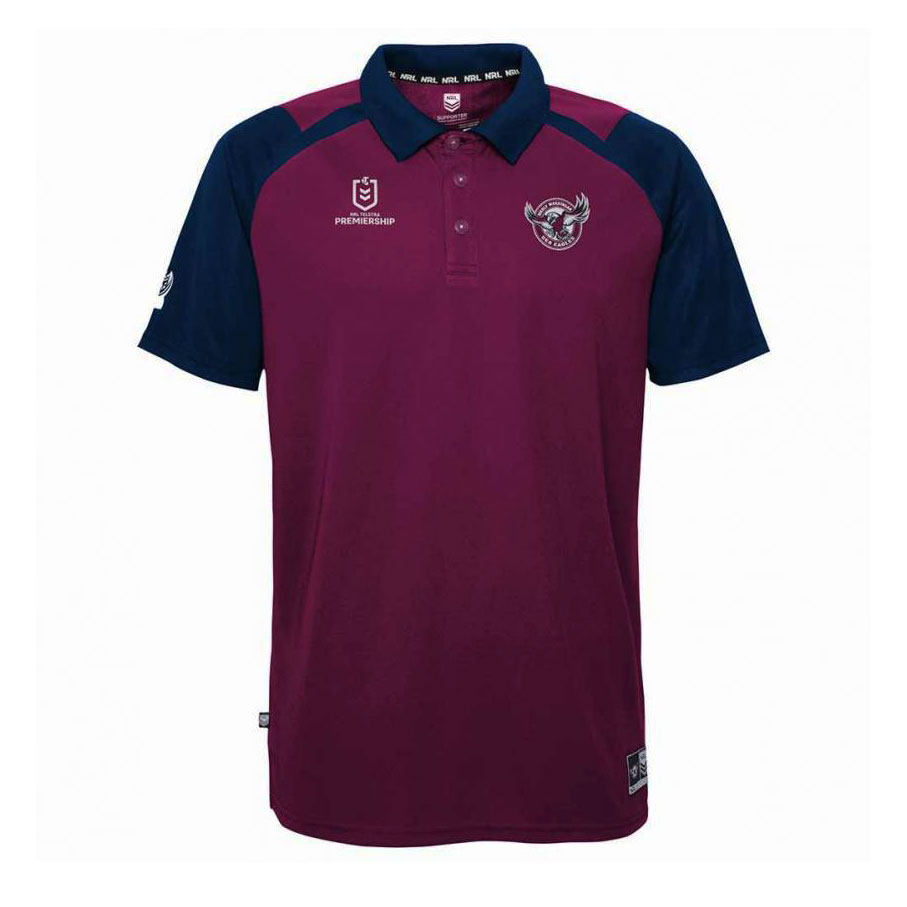 Manly Sea Eagles Performance Polo Shirt - Men's- Men's | OzSportsDirect