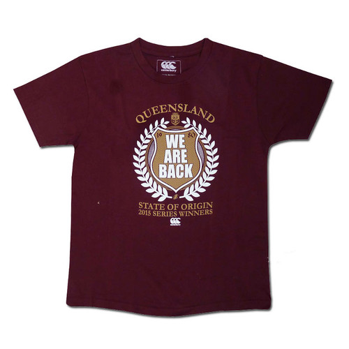 Queensland Maroons State of Origin 'Series Win' T Shirt - Kids / Youth ...