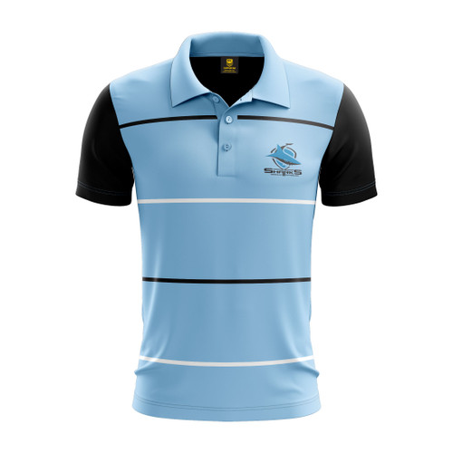 Cronulla Sharks Club Performance Polo Shirt - Men's | OzSportsDirect