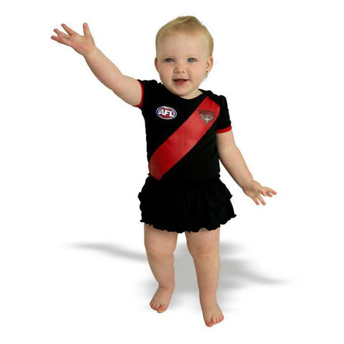 Essendon Bombers Baby Girl Footysuit / Romper - OzSportsDirect