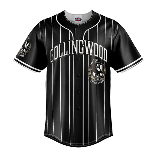 Collingwood Magpies 'Slugger' Baseball Shirt - Men's | OzSportsDirect