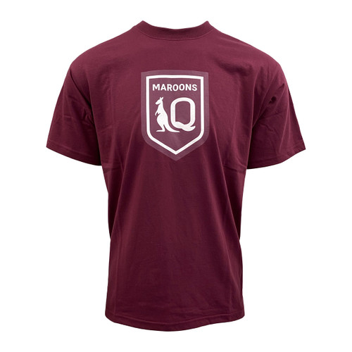 Queensland Maroons State of Origin Logo T-Shirt - Men's | OzSportsDirect