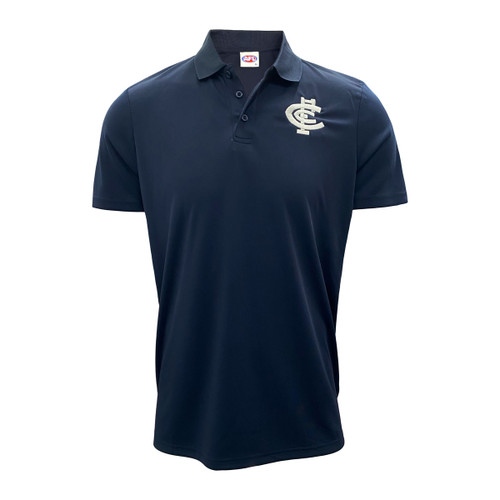 Carlton Blues Logo Supporter Polo Shirt - Men's | OzSportsDirect