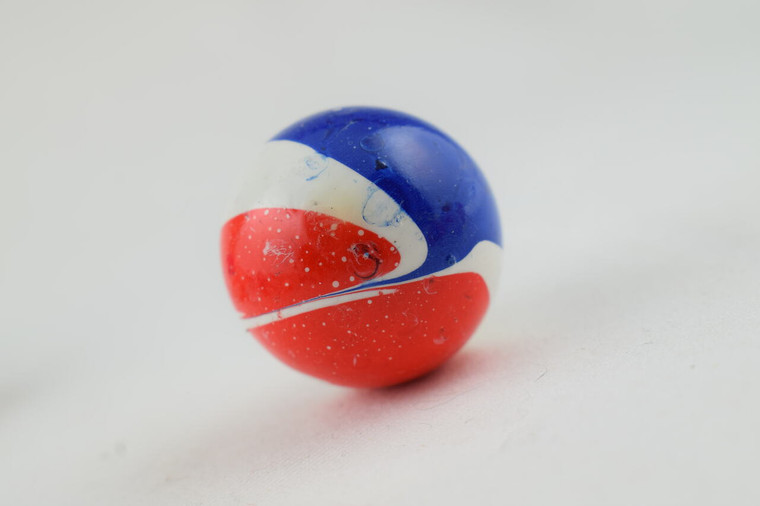 Red, White and Blue Swirled Target Ball