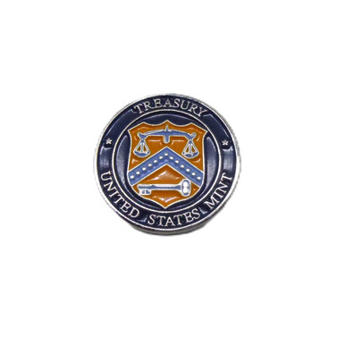 Treasury Seal Label Pin