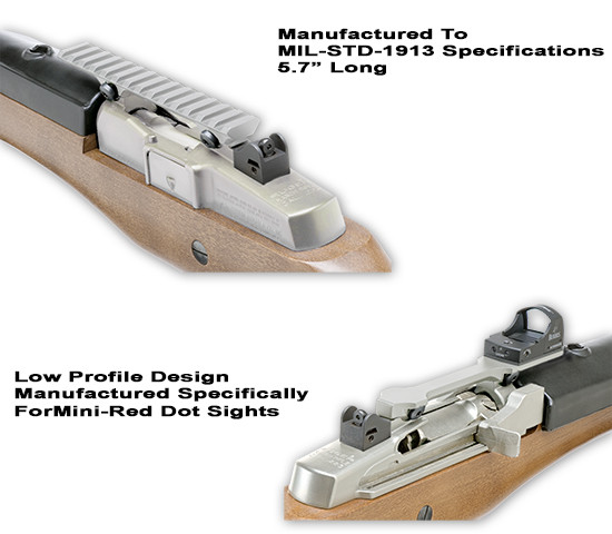 GG&G Ruger Mini 14/30 Ranch Rifle MIL-STD-1913 Rail - Silver ...