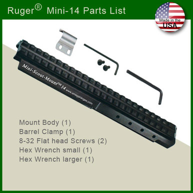 Amega Mini-Scout-Mount for Ruger Mini 14/30 - Post 2008 - RUGERMINI.COM