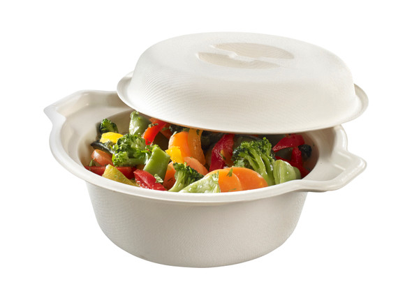 Sugarcane Pulp Cooking Pot white - solia usa