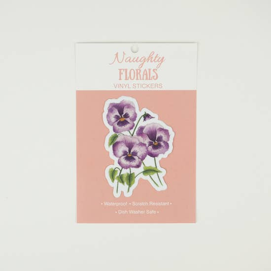 Pansy Vinyl Sticker - Kuriosities