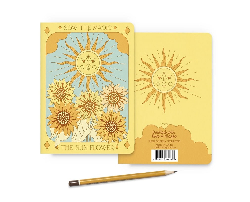 Sunflower Tarot Card Journal - Kuriosities