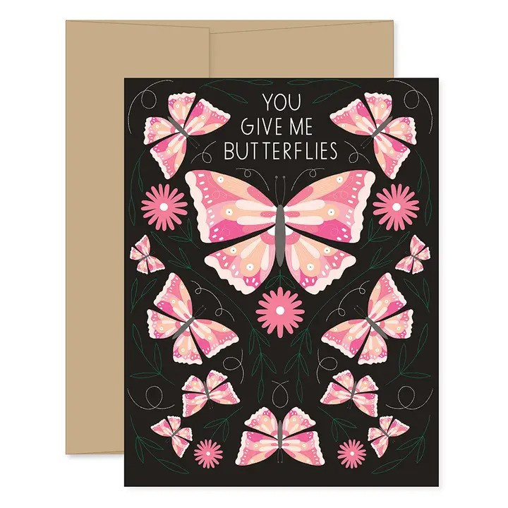 You Give Me Butterflies Card - Kuriosities