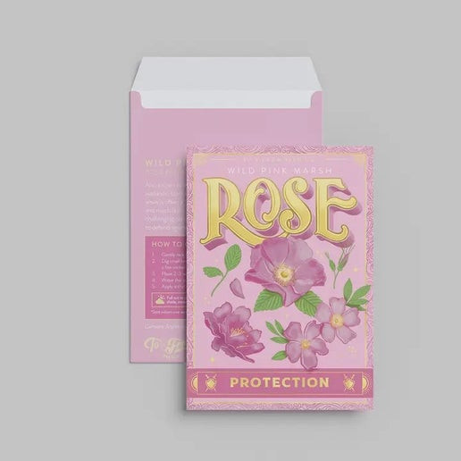Wild Pink Marsh Rose Seed Packet - Kuriosities