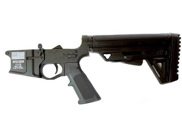 Stripped AR-15 Lower - Patriot | American Flag AR Lower