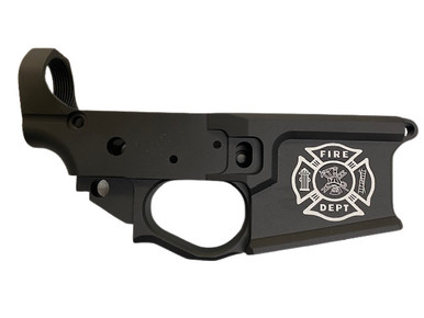 AR15 Stripped Lowers - Patriot Logo-Laser Fire Dept