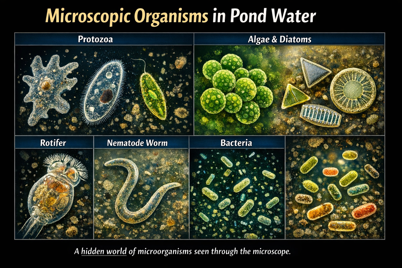 What Can You See in Pond Water Under a Microscope? - Microscope World