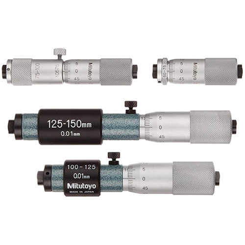 Mitutoyo Tubular Inside Micrometer Set Single Rod 50 150mm Mitutoyo Tubular Inside Micrometer Set Single Rod 50 150mm
