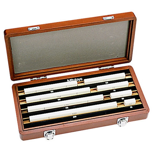 Mitutoyo Rectangular Steel Metric Gage Long Block Set, 25-200mm