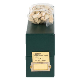 Glass Vial Storage Box Cork Closure 3 Dram Vials