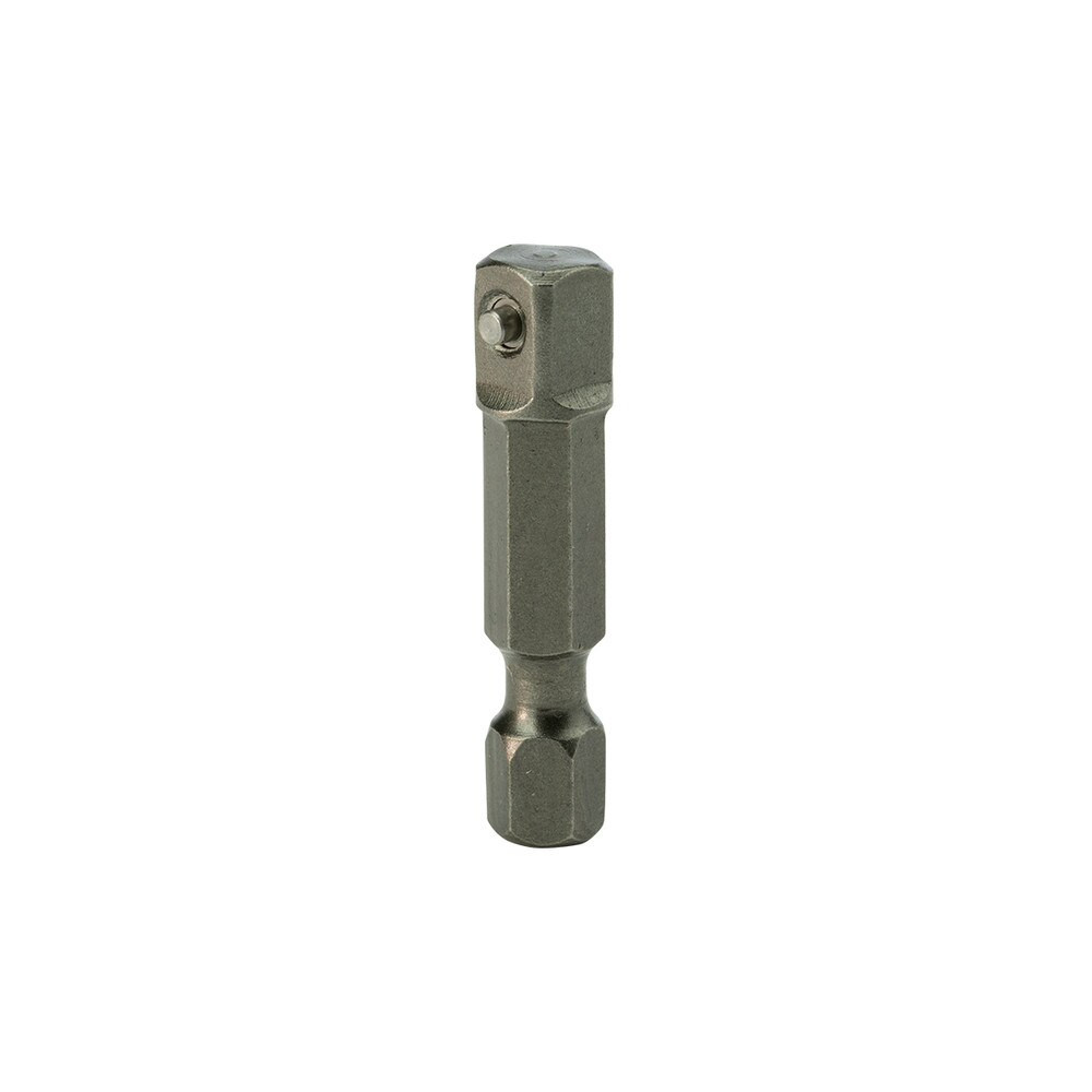 1/4" x 1 3/8" Pin Lock Square Drive Hex Shank Socket Adapter