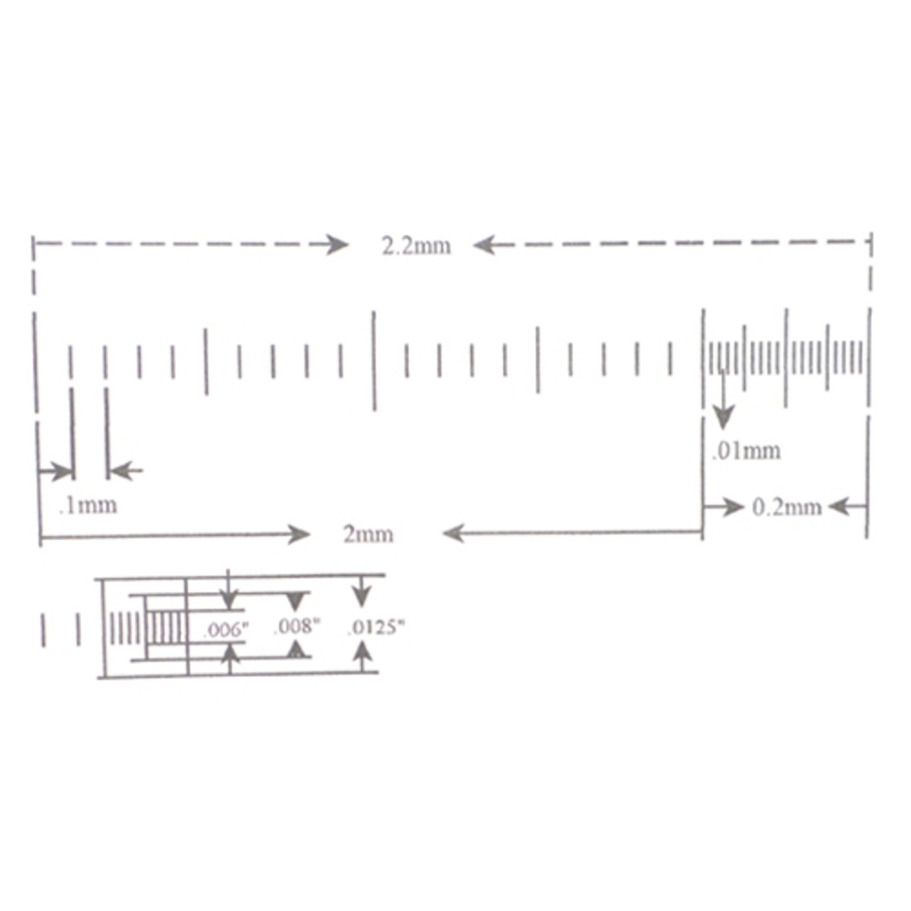 KR873 2.2mm Stage Micrometer
