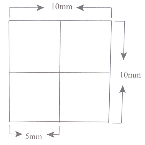 KR403 Grid Reticle 4 Squares 10mm x 10mm