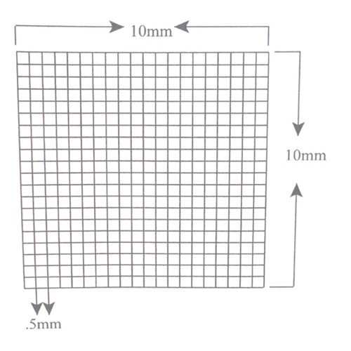 KR408 Grid Reticle 400 Squares 10mm x 10mm