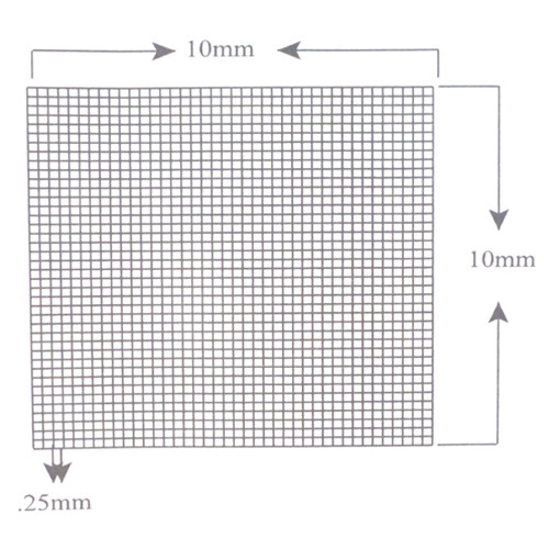 KR415 Grid Reticle 1600 Squares 10mm x 10mm