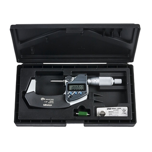 Mitutoyo Spherical Face Micrometer 1-2" / 25.4-50.8mm with Flat Spindle
