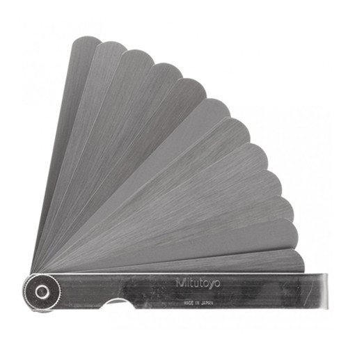 Mitutoyo 184-307S Thickness Gage 0.03mm-0.5mm with 13 Leaves, Straight ...
