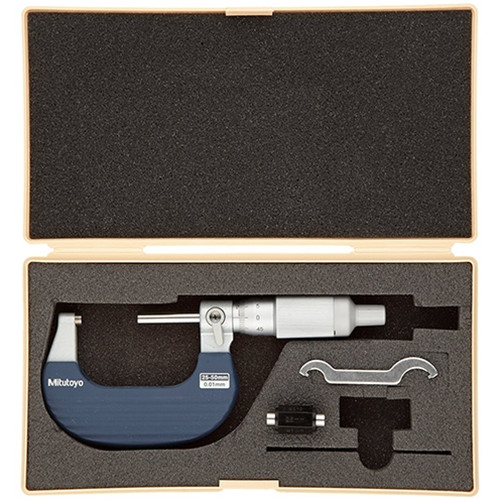 Mitutoyo 102-702 Vernier Outside Micrometer 25-50mm with Ratchet Thimble